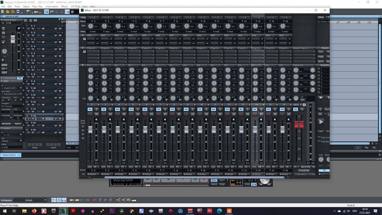 Magix Sequoia 15 - Part 1 setup and working with midi files ...