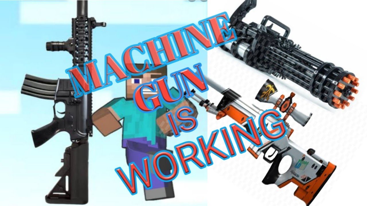 HOW TO MAKE GUN IN MINECRAFT - YouTube