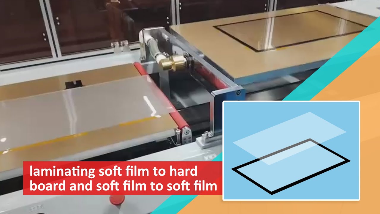 Soft to Soft Film Laminating Machine ITO UTG Lamination - YouTube