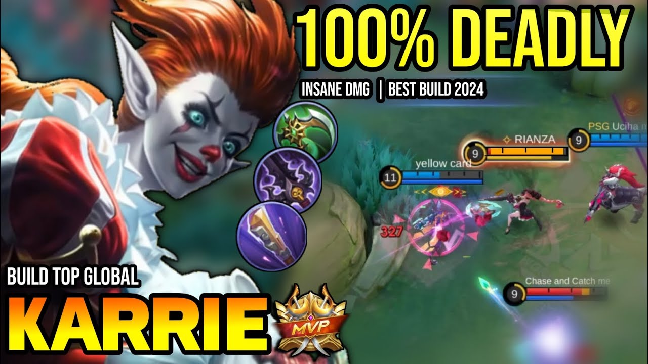 KARRIE BEST BUILD 2024 | BUILD TOP GLOBAL KARRIE GAMEPLAY | MOBILE ...
