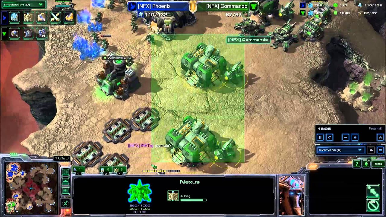 NFX SC2 Cup: Phoenix(P) vs Commando(T) - Game 2 - YouTube