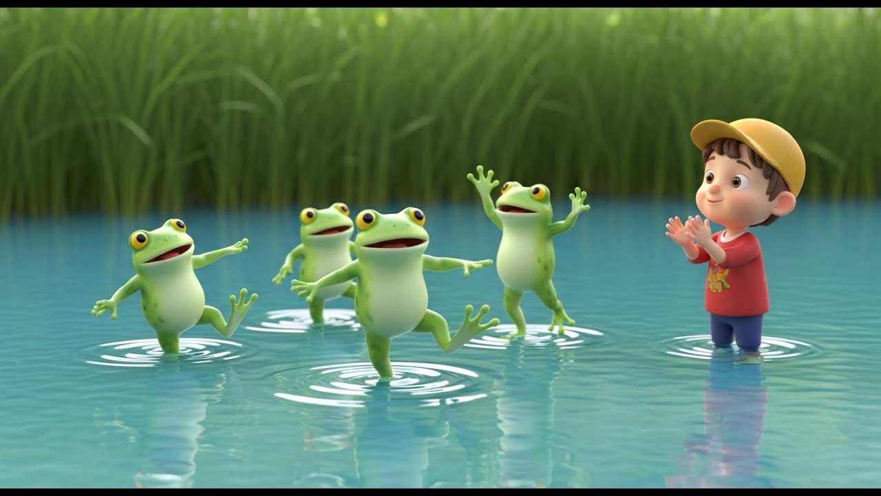 Ten Tiny Frogs Dance on a Log | Best Nursery Rhymes and Kids Songs ...