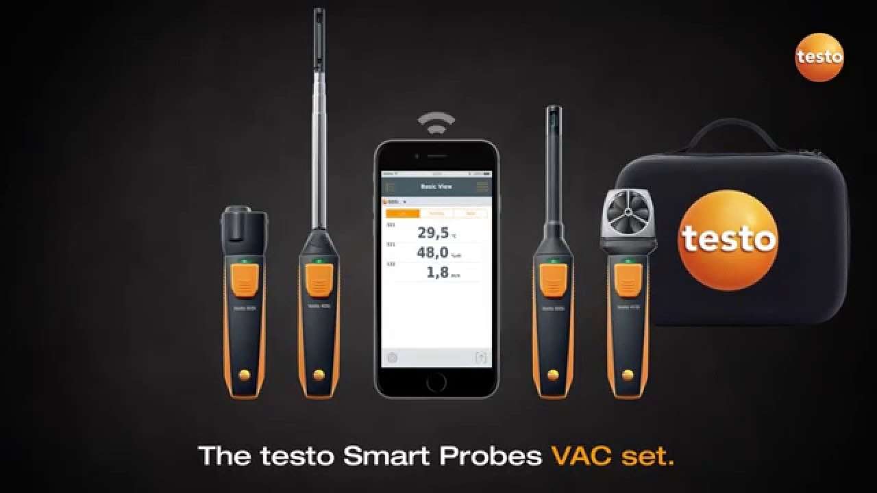 The testo Smart Probes VAC Set | Be sure. Testo - YouTube