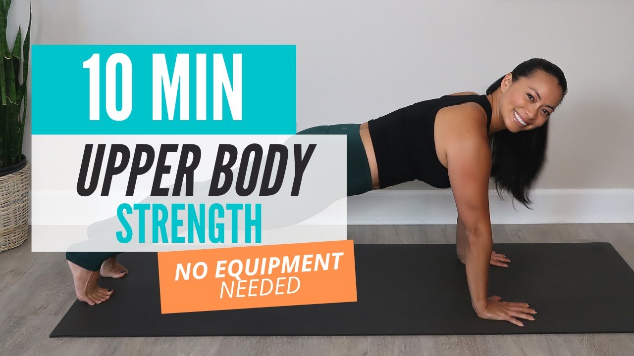 10 Min UPPER BODY Workout At Home (No Equipment) - YouTube