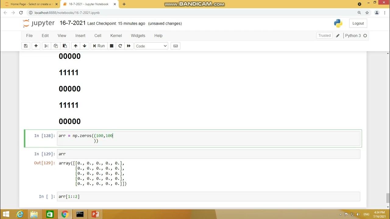 92. Drawing patterns using numpy - YouTube