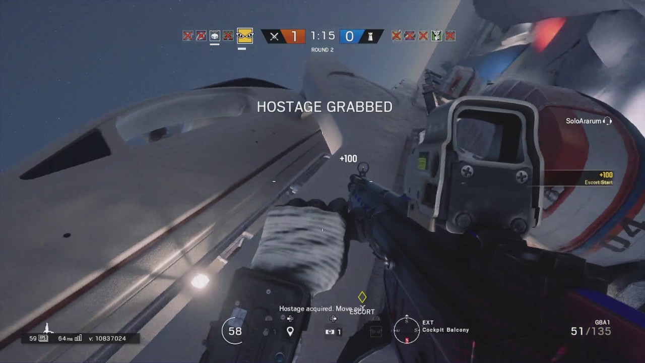 Hostage rescue almost went wrong (Tom Clancy's Rainbow Six Siege) - YouTube