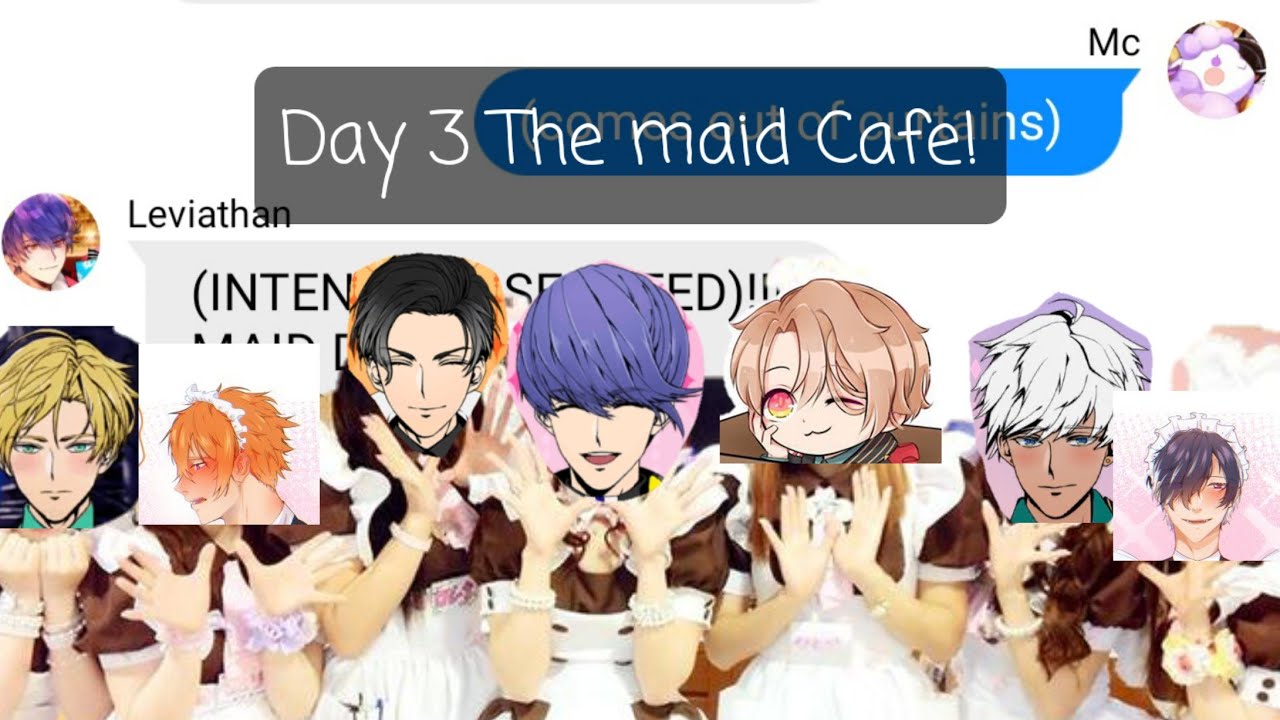 Obey me! - DAY 3 : THE maid café! - 7 DAYS IN HUMAN WORLD!!!! (Thank ...