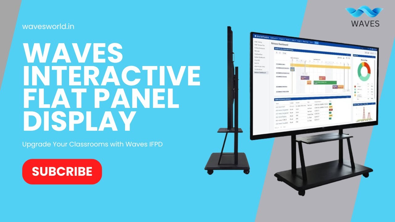 Latest Waves 65" Interactive Flat Panel Display ( Android 13 ) 8GB ...