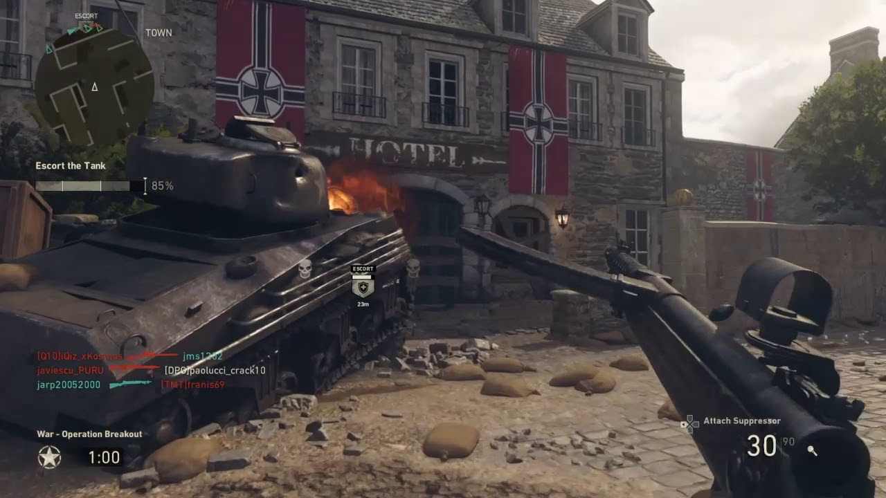 Call of duty WW2 modo war - YouTube