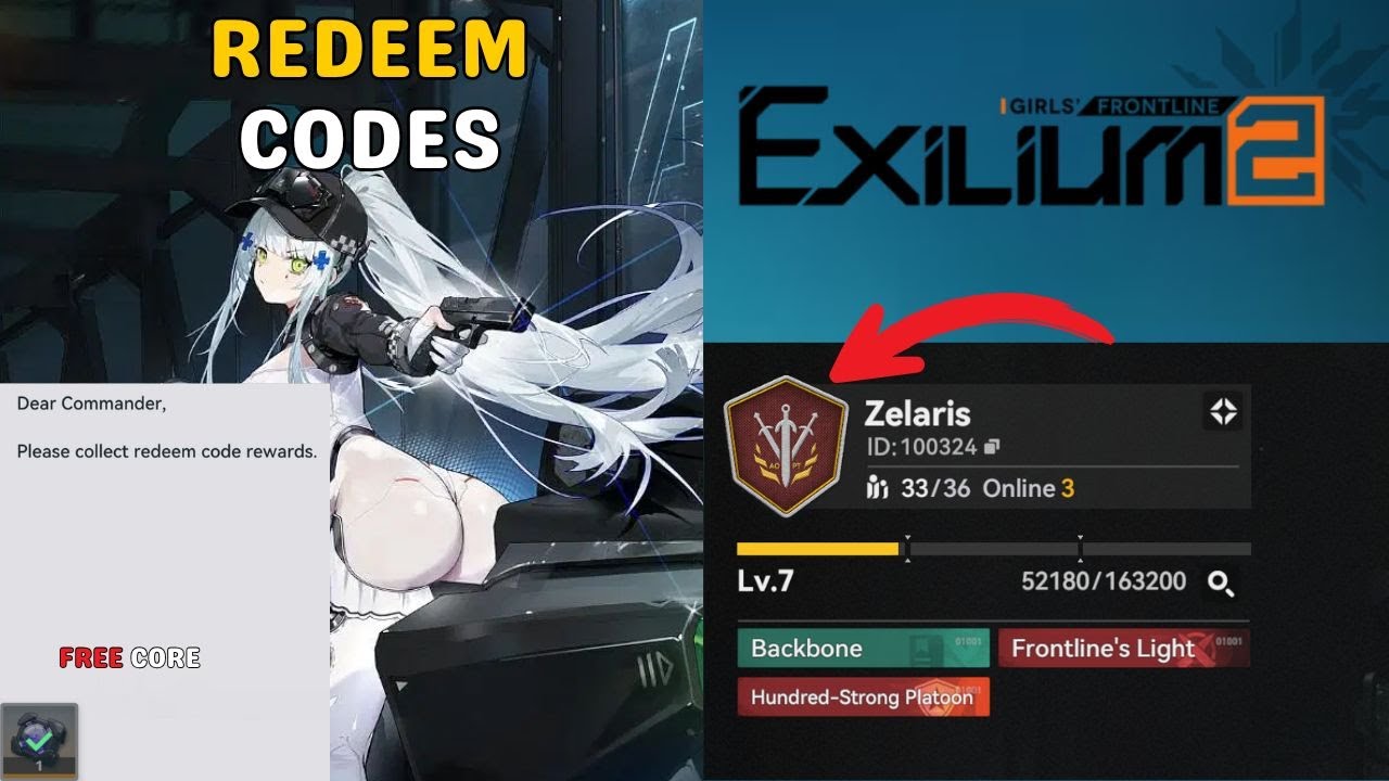 New Redeem Codes - Free Core - Platoon Recruitment | Girls' Frontline 2 ...
