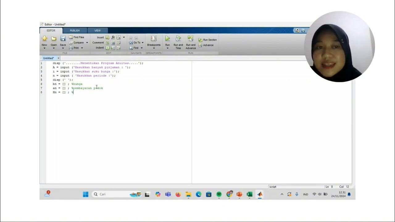 Membuat Program Anuitas ( Matlab ) - YouTube