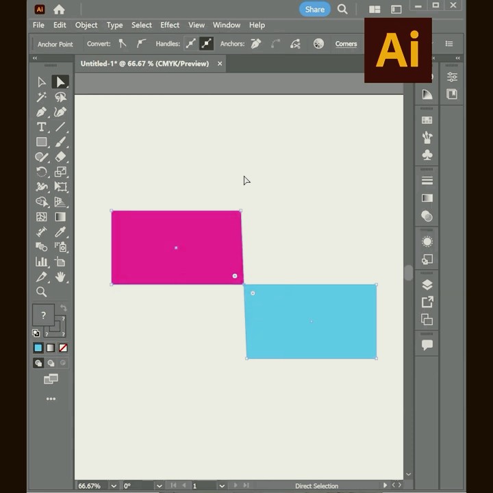 How to properly snap corners using Average method in illustrator - YouTube