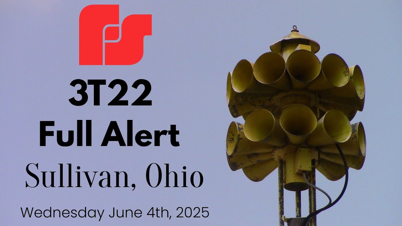 Federal Signal 3T22 Siren Test @ Sullivan, Ohio - YouTube