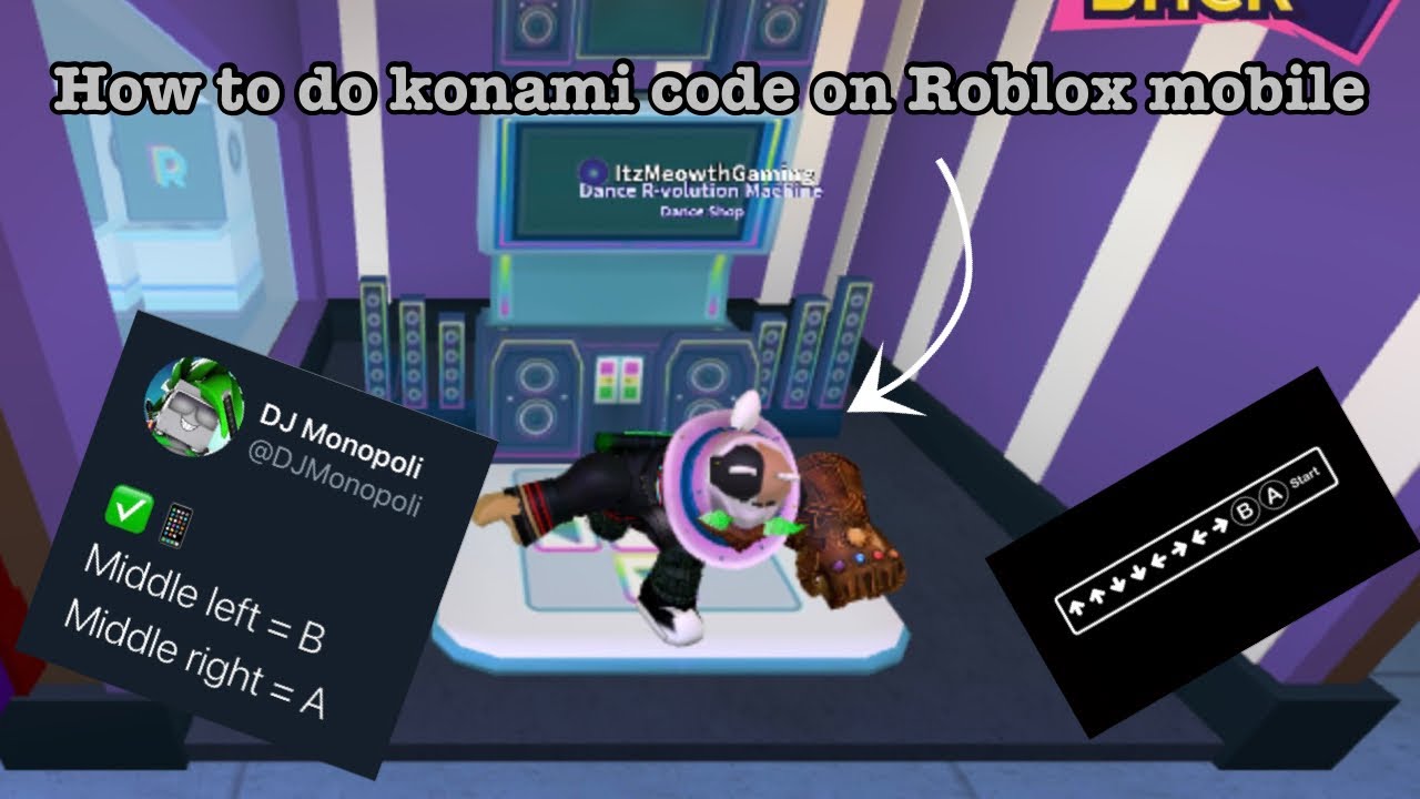 How to do Konami code for DJ’s Sword of Agility | Roblox Mobile - YouTube