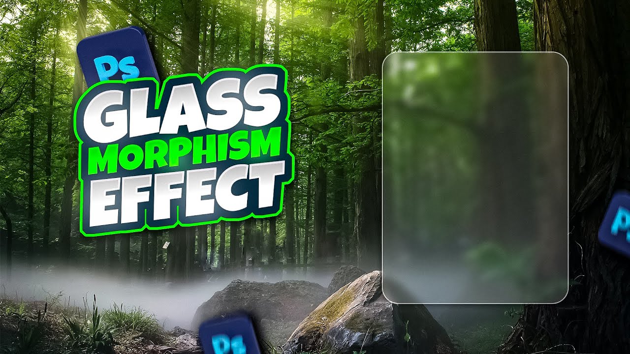 How To Make Glass Morphism Effect in Adobe Photoshop || Adobe Photoshop Tutorial - YouTube