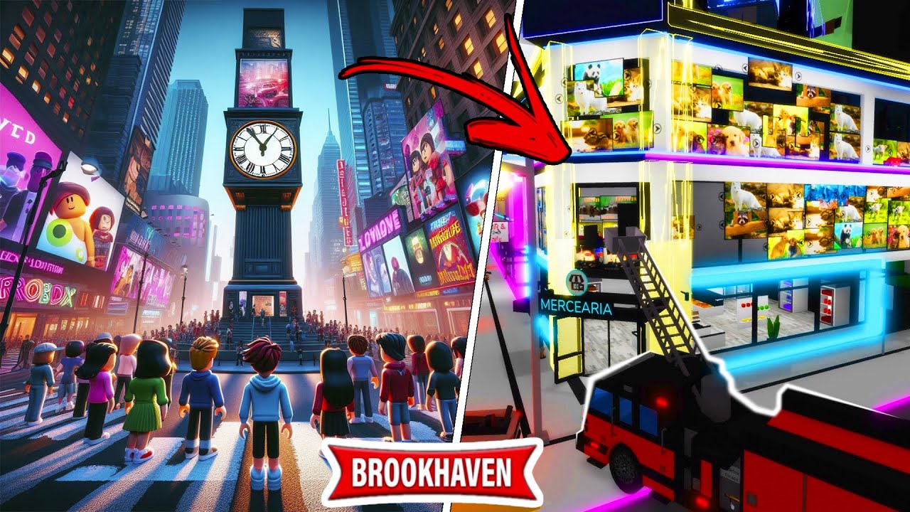 🗽Criei a Times Square de Nova York no Brookhaven🗽 Roblox - YouTube