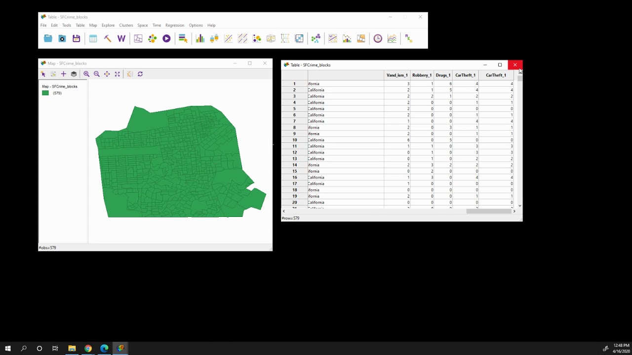 How to Hotspot Map in GeoDa - YouTube