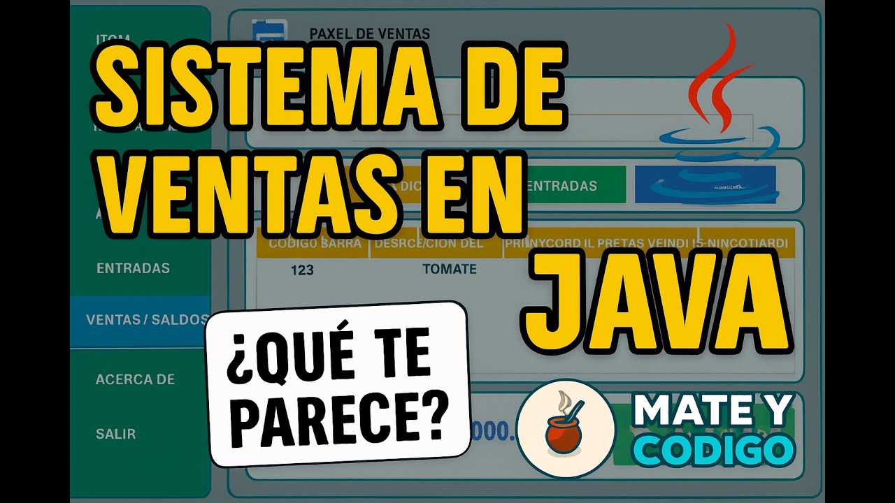 Preview de mi sistema de ventas en Java – ¿Qué te parece? - YouTube
