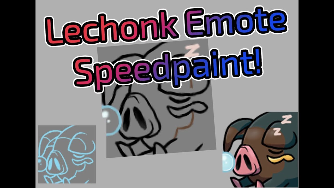Lechonk Emote Speedpaint - YouTube