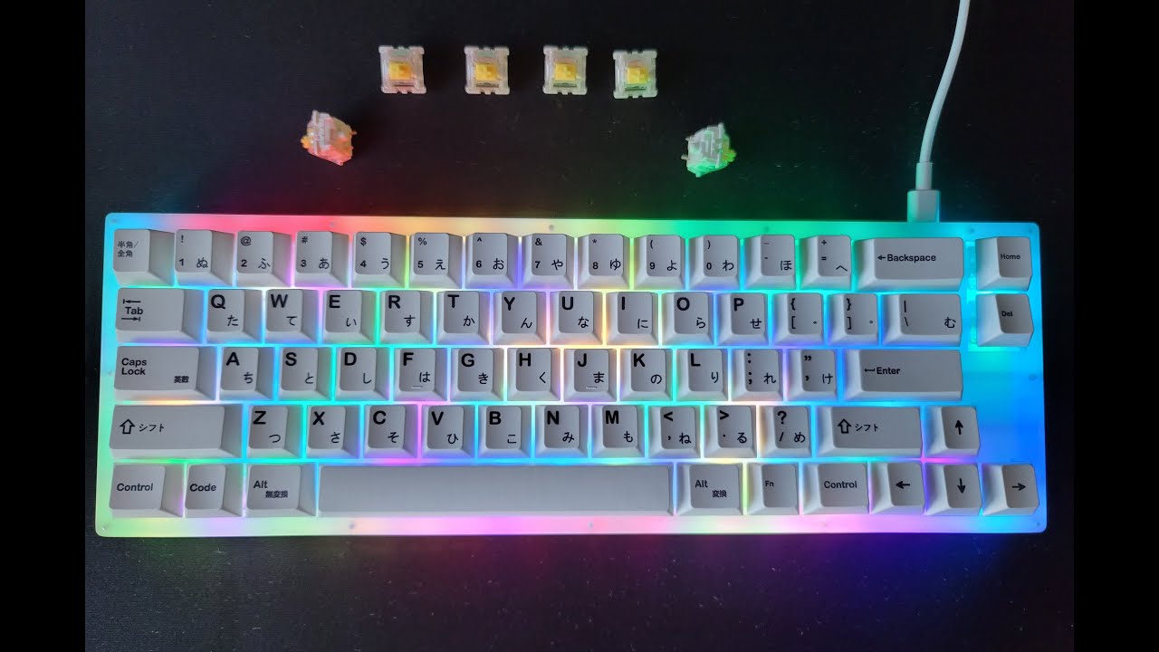 YC66 Hotswap Keyboard (Gateron Yellows Stock Stab) - YouTube