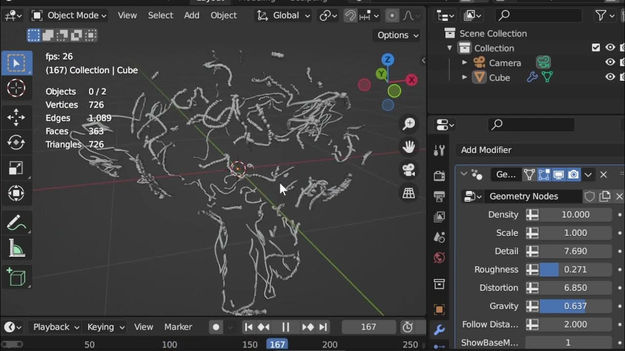 Blender Geonodes crawl on mesh nodes - YouTube