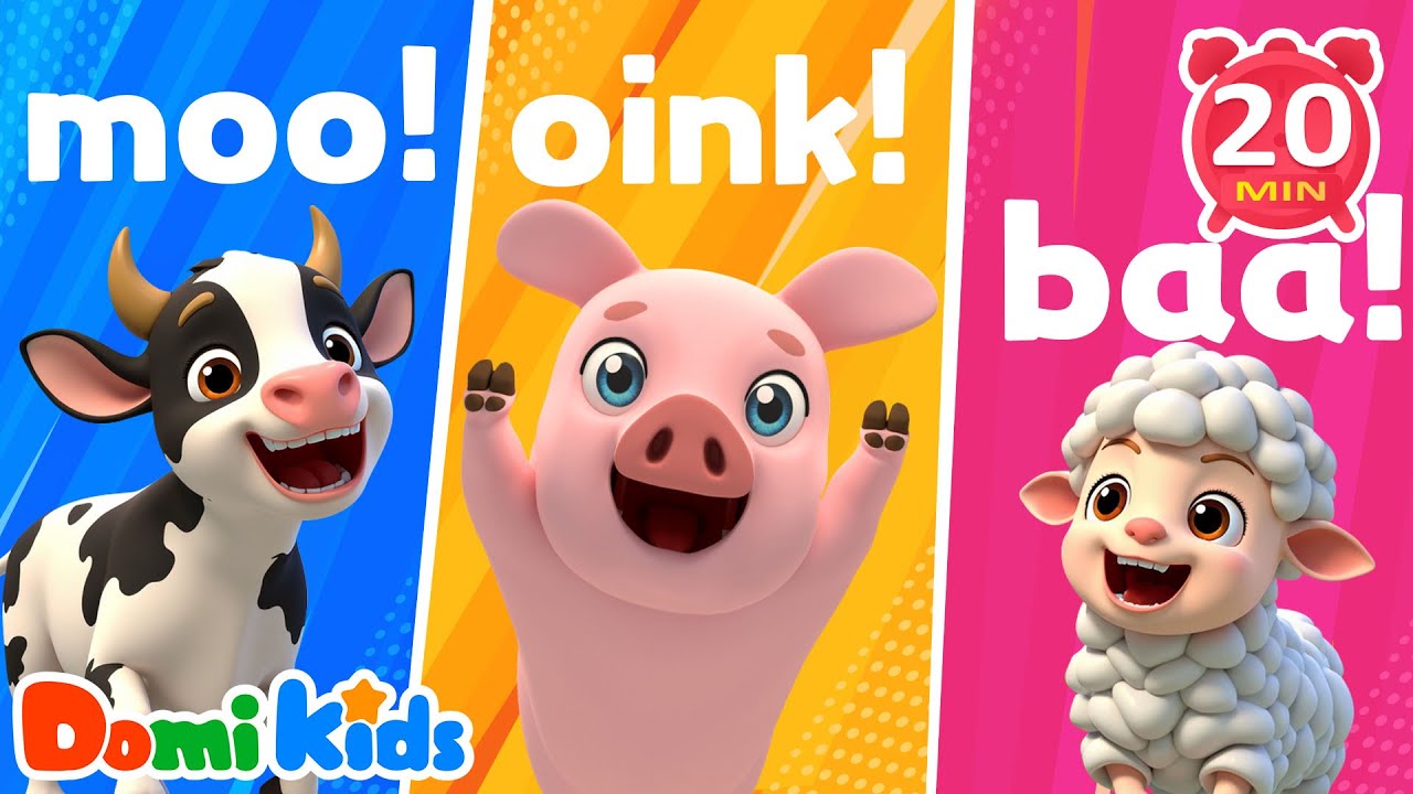 Oink Oink! Animal Sounds Song Begins! | Animals Songs & Nursery Rhymes ...