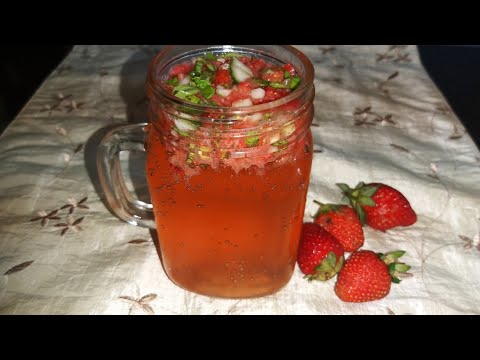 Strawberry Mojito | Virgin Mojito | Mocktails | Summer Drink | Sijis Rasoighar