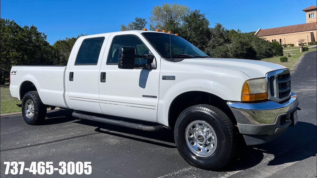 2001 Ford F-250 4x4 7.3L Powerstroke Turbo Diesel Crewcab Long bed Walk ...