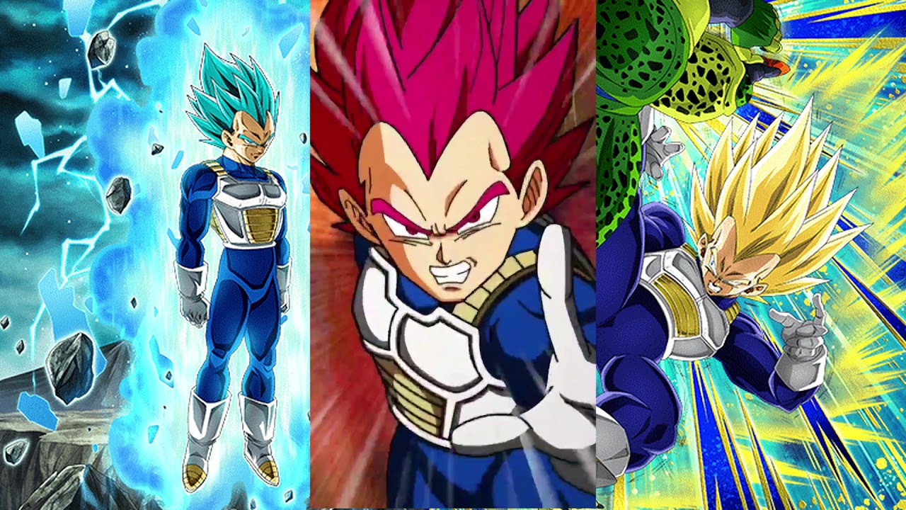 ALL TRANSFORMING PHY VEGETA AND INT SUPER VEGETA SA !!! - DOKKAN BATTLE ...
