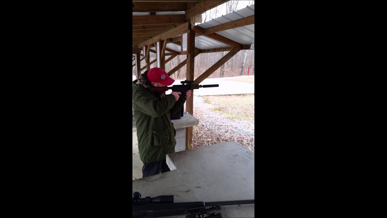 300 AAC SBR suppressed with Thompson Machine ISIS-2 9mm - YouTube