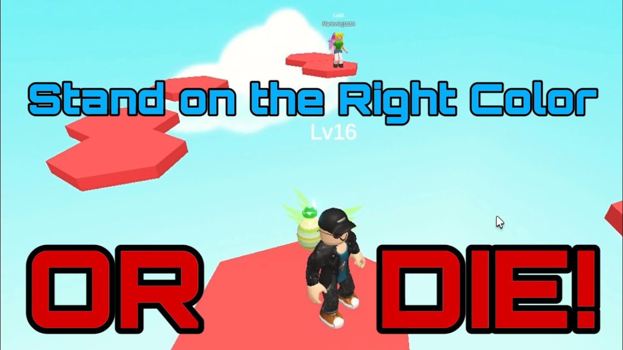 STAND ON THE COLOR OR DIE!! | Roblox: Color Block - YouTube
