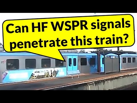 Can you receive HF WSPR from inside a train? - YouTube