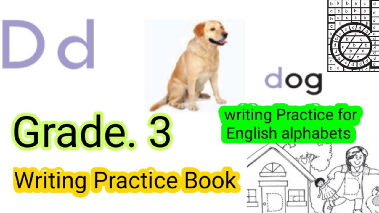 Grade.3 English Writing Practice Book - YouTube