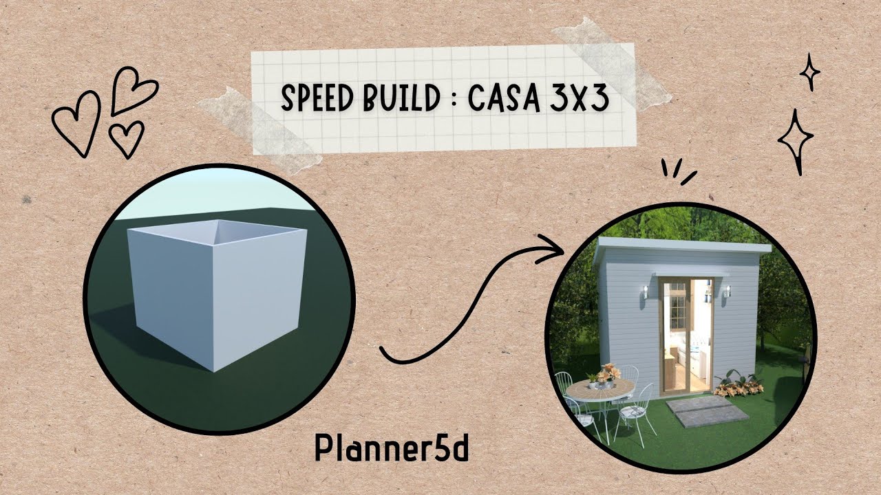 Planner 5d | Speed Build | Casa 3x3 metros| Android |Hall Pat. - YouTube