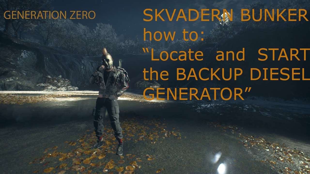 Generation Zero ( Skvadern command bunker backup generator) - YouTube