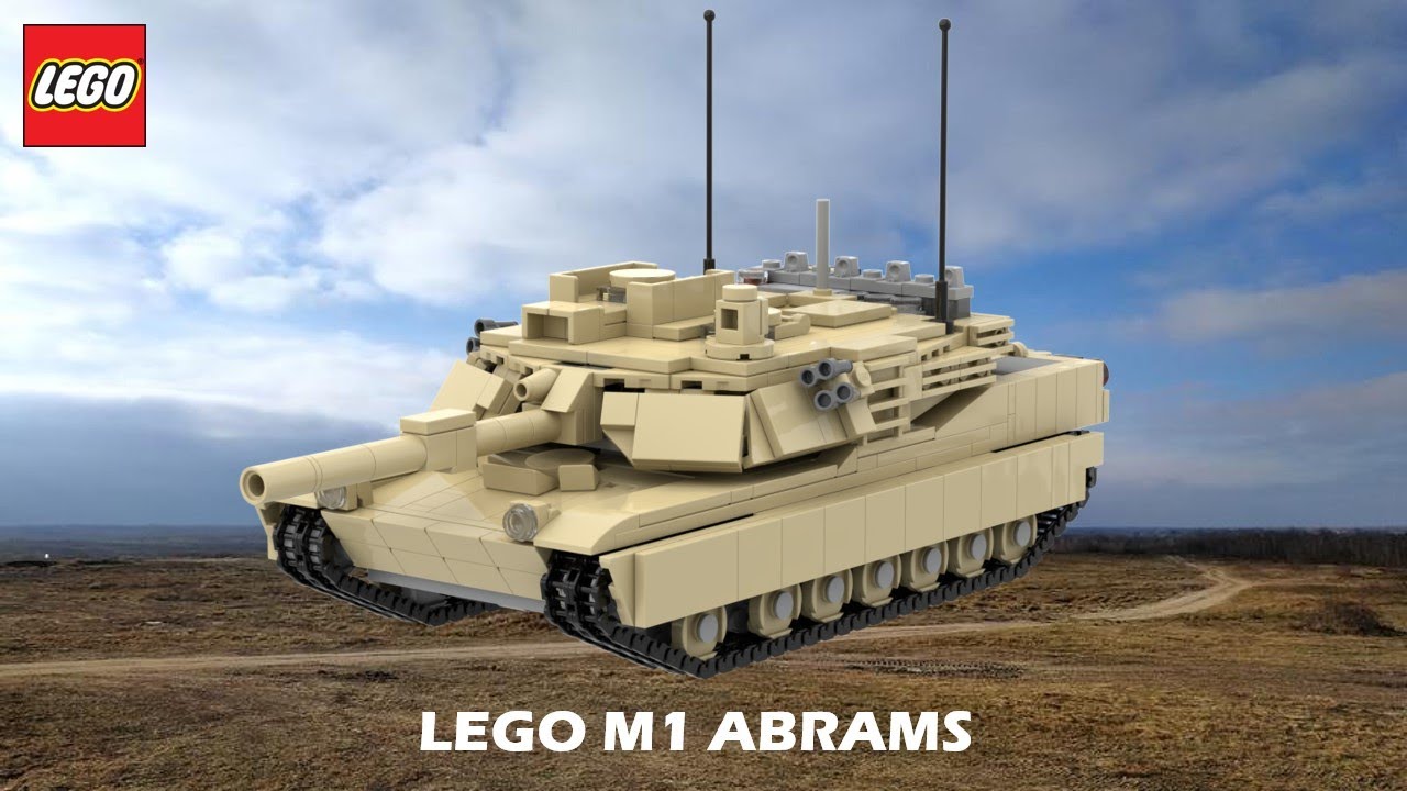 LEGO M1 Abrams by Slashhole - Spinning Brick Building Animation - YouTube
