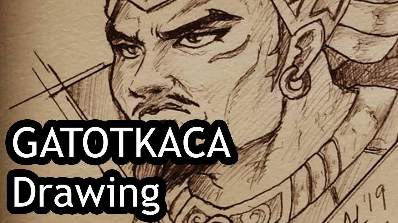 GATOTKACA Timelapse Drawing - MOBILE LEGENDS - YouTube
