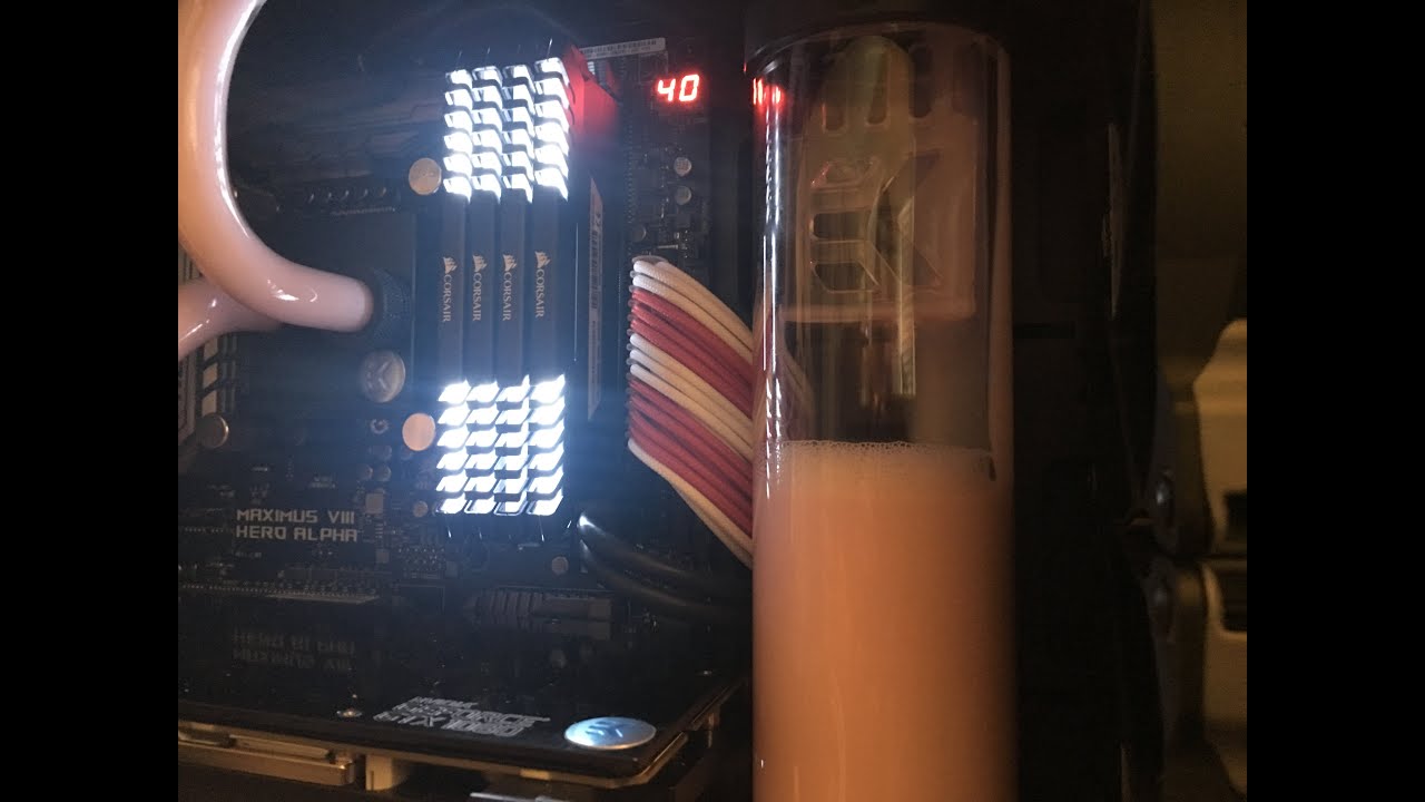 RGB Milk Custom Cooled PC - YouTube