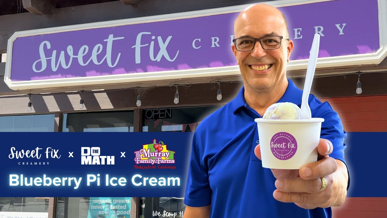 The Math Behind Blueberry Pi Ice Cream with Sweet Fix Creamery - YouTube