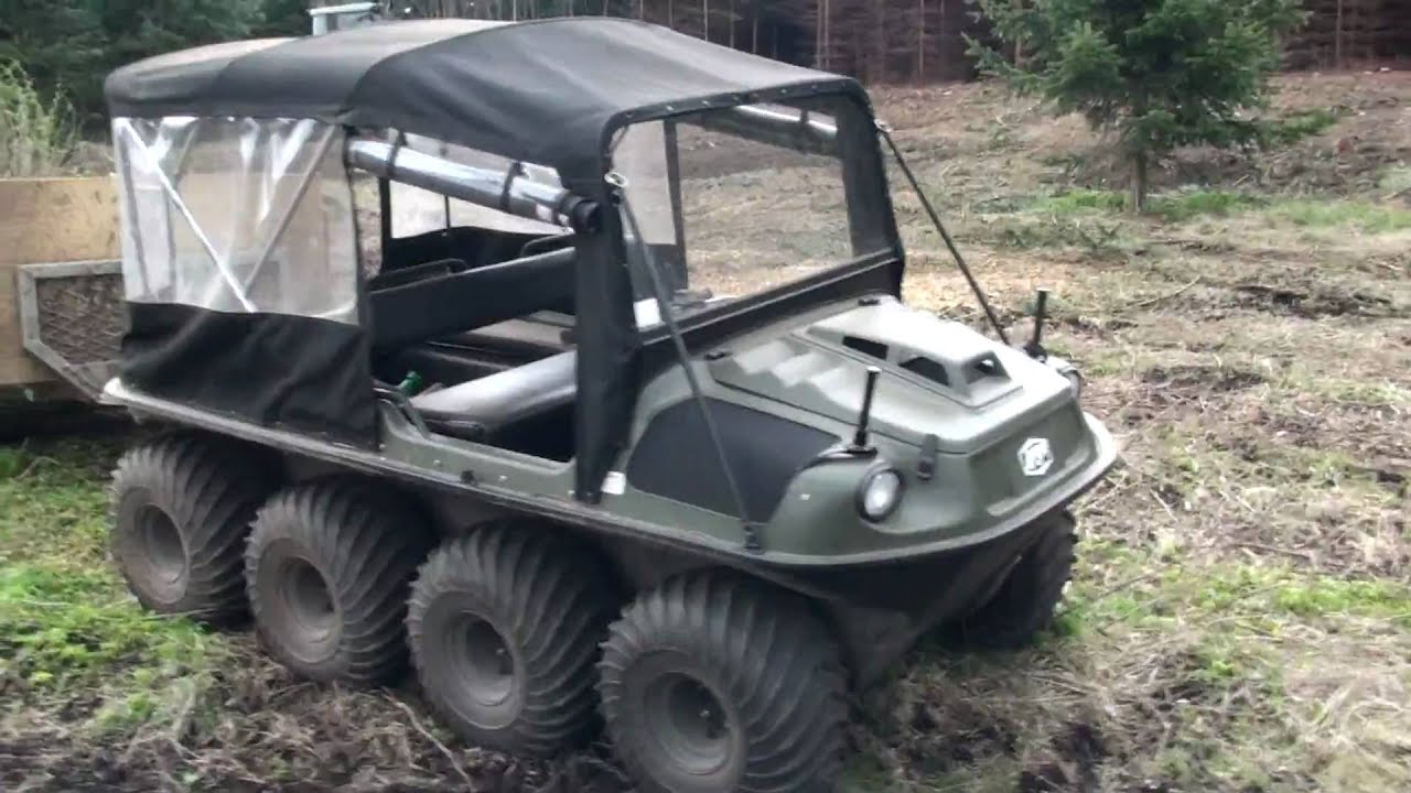 Argo 8 wheeler in the wood, crazy little devil! - YouTube