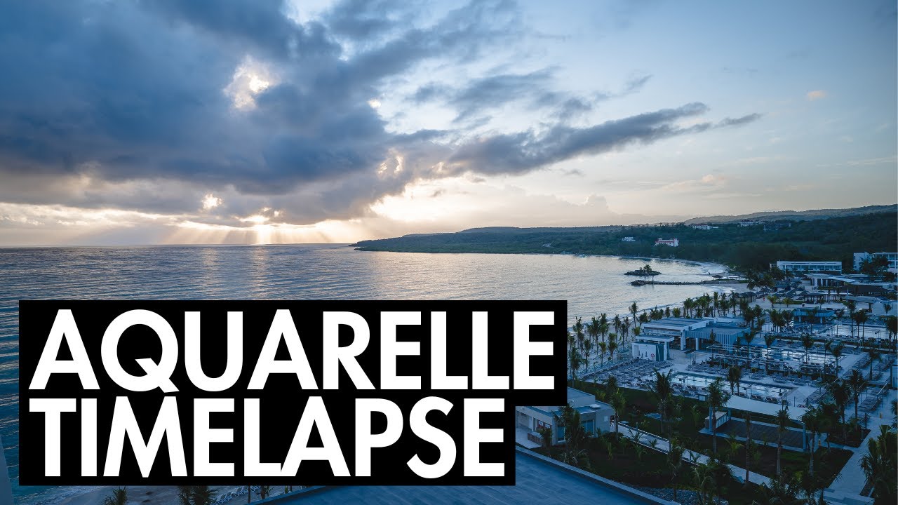 RIU PALACE AQUARELLE Jamaica Sunset Time Lapse - YouTube