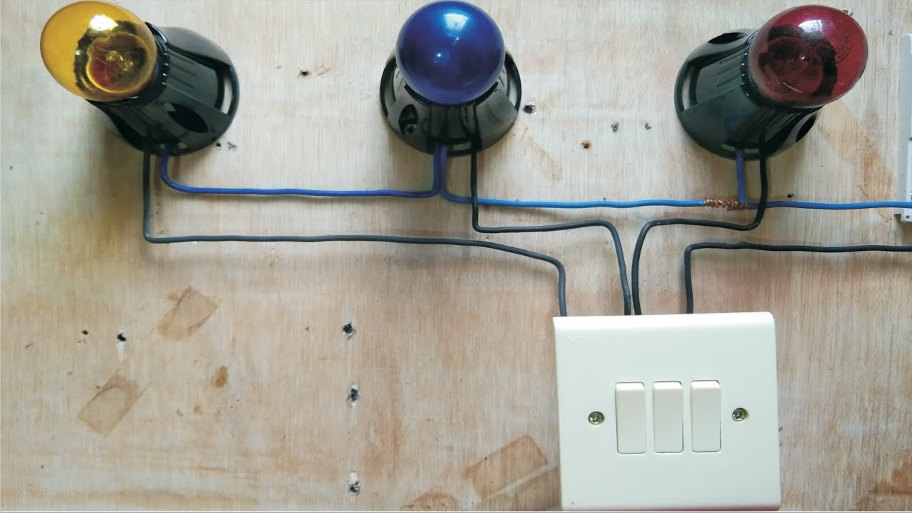 Cara Pasang Saklar Seri Tiga | Triple Saklar | Saklar switch ...