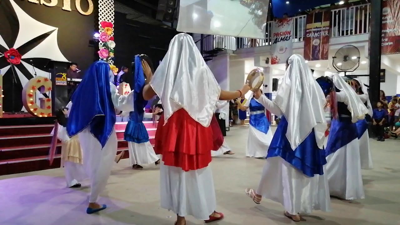 DANZA CRISTIANA CON PANDERO// Así como María - YouTube