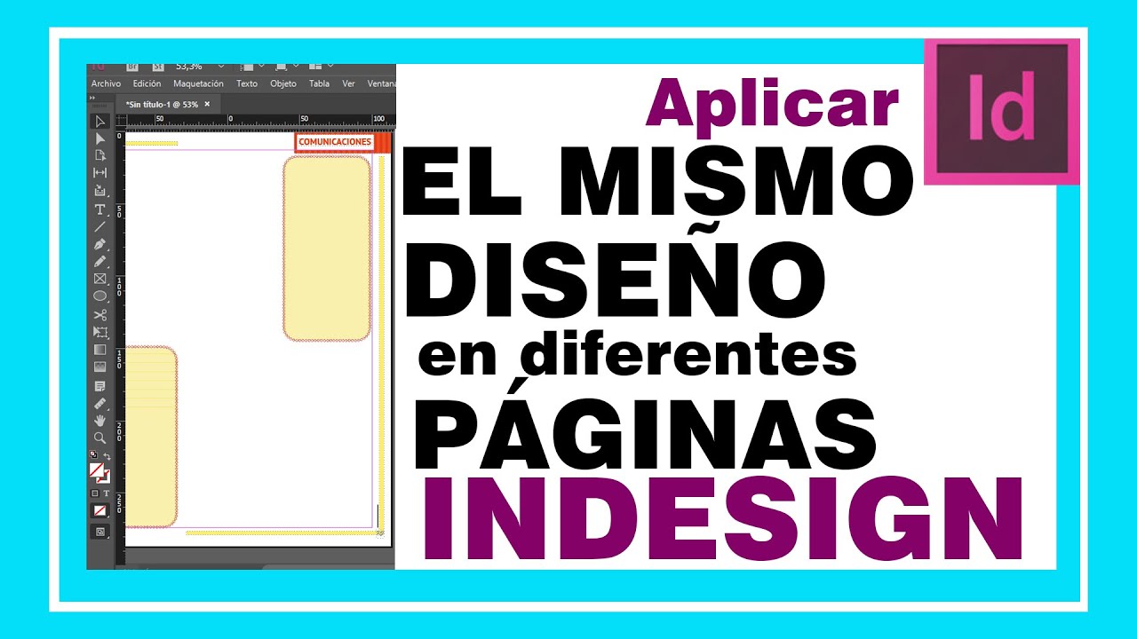 Aplicar EL MISMO FONDO en diferentes PÁGINAS o pliegos en Indesign ...