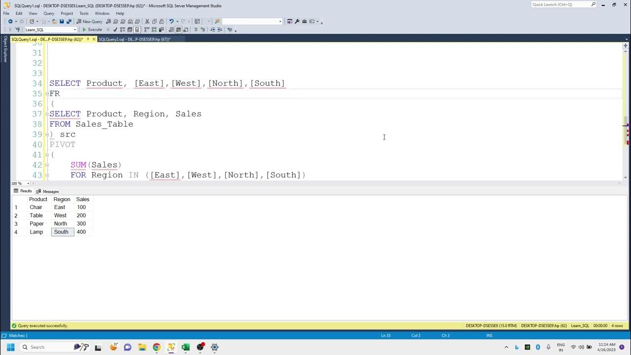 How to pivot your data using SQL - YouTube