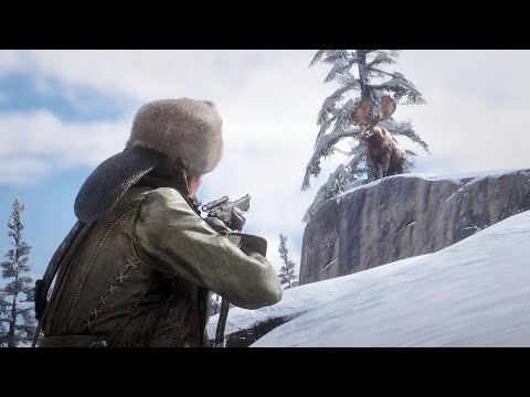 Red Dead Redemption 2: Most reliable moose location - YouTube