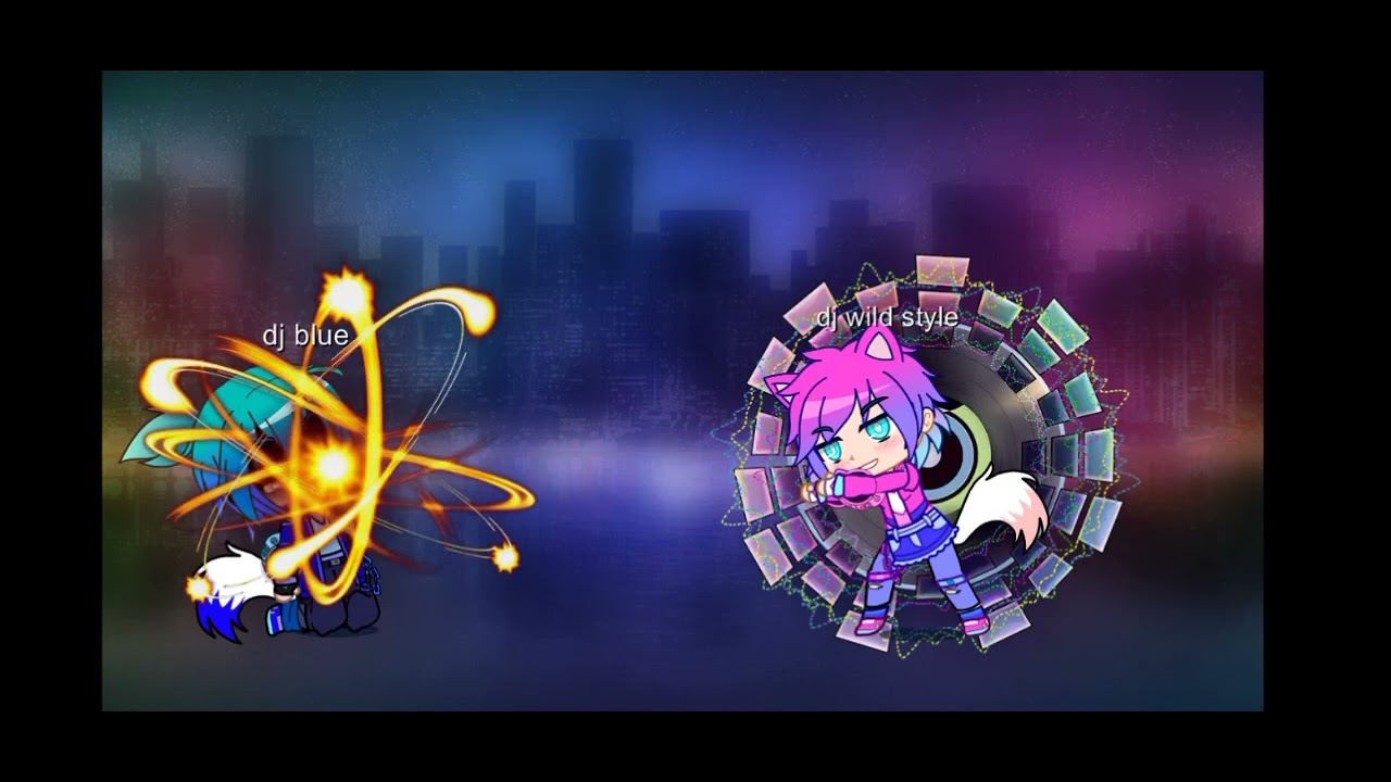dj fight DJ wild style vs DJ blue *gacha club - YouTube