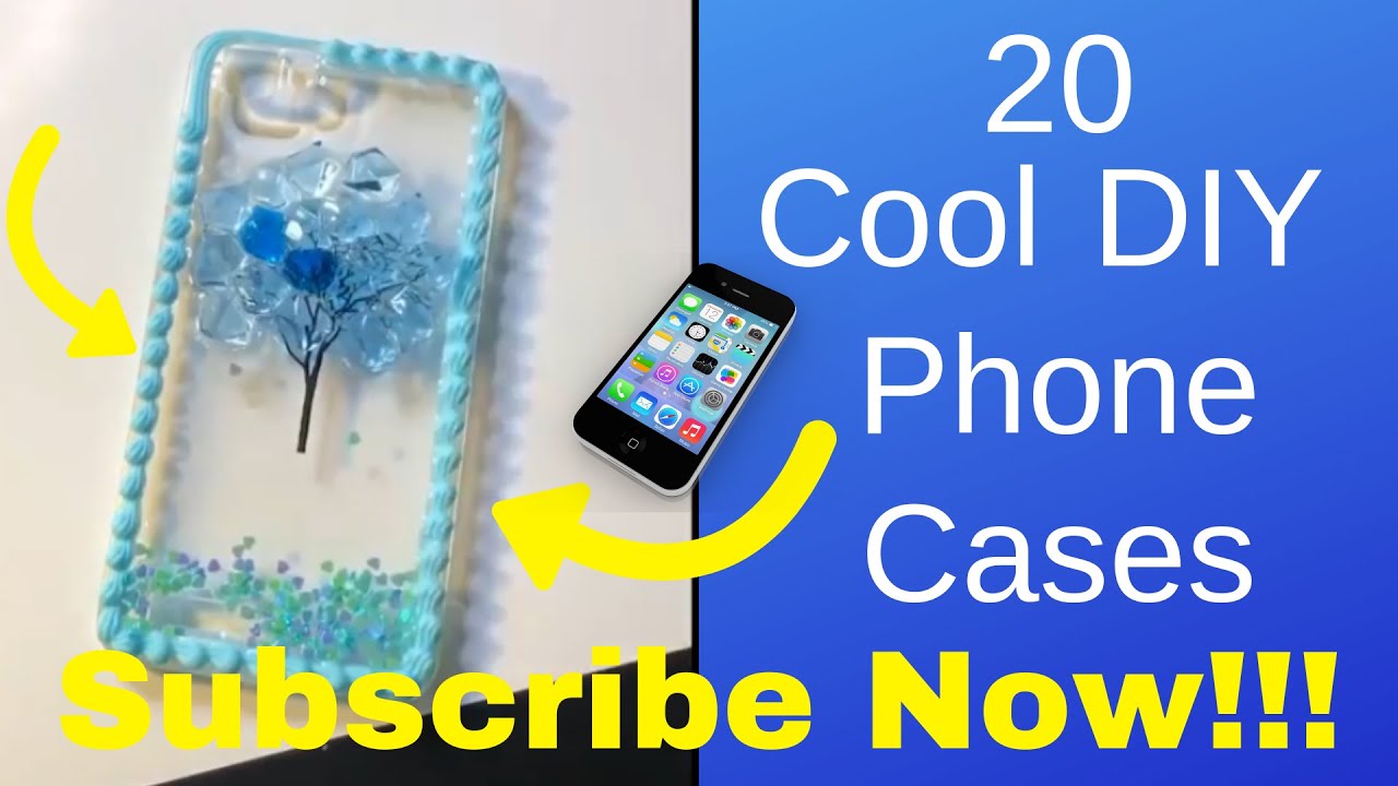20 COOL AND CREATIVE (DIY) PHONE CASE HACKS!!! - YouTube
