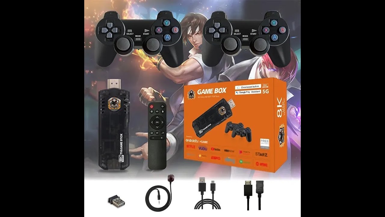 Game Stick Tv Box Android 8K Ultra HD 10.000 Jogos Original - YouTube