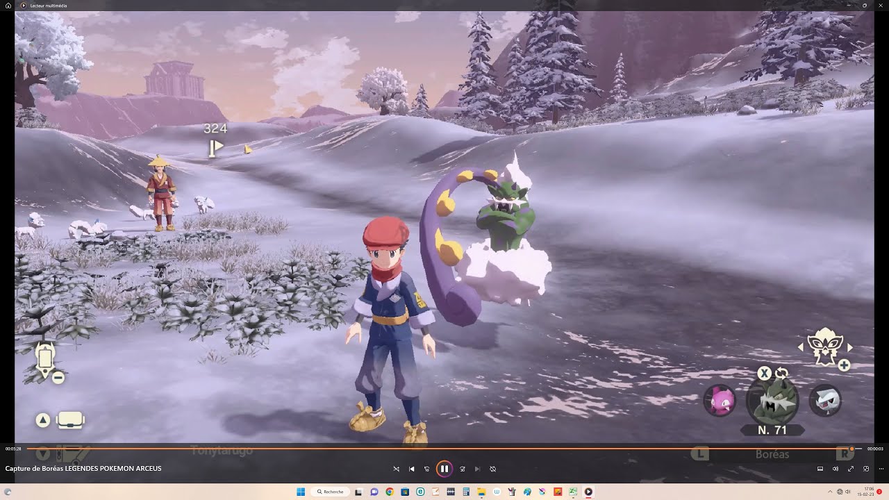 Capture de Boréas LEGENDES POKEMON ARCEUS - YouTube
